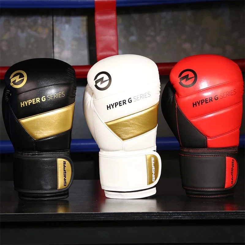 Gant de boxe noir et doré - Gant Sport